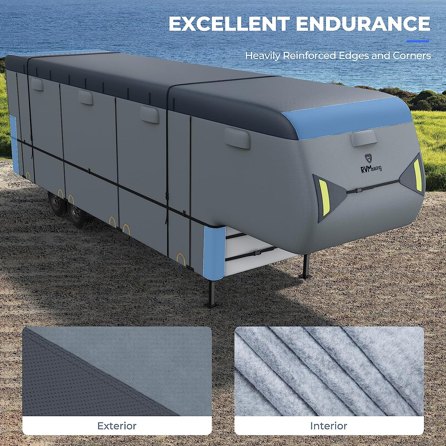 RVMasking 7 Layers top 5th Wheel RV Cover Fits 28'1"-43' – Rvmasking